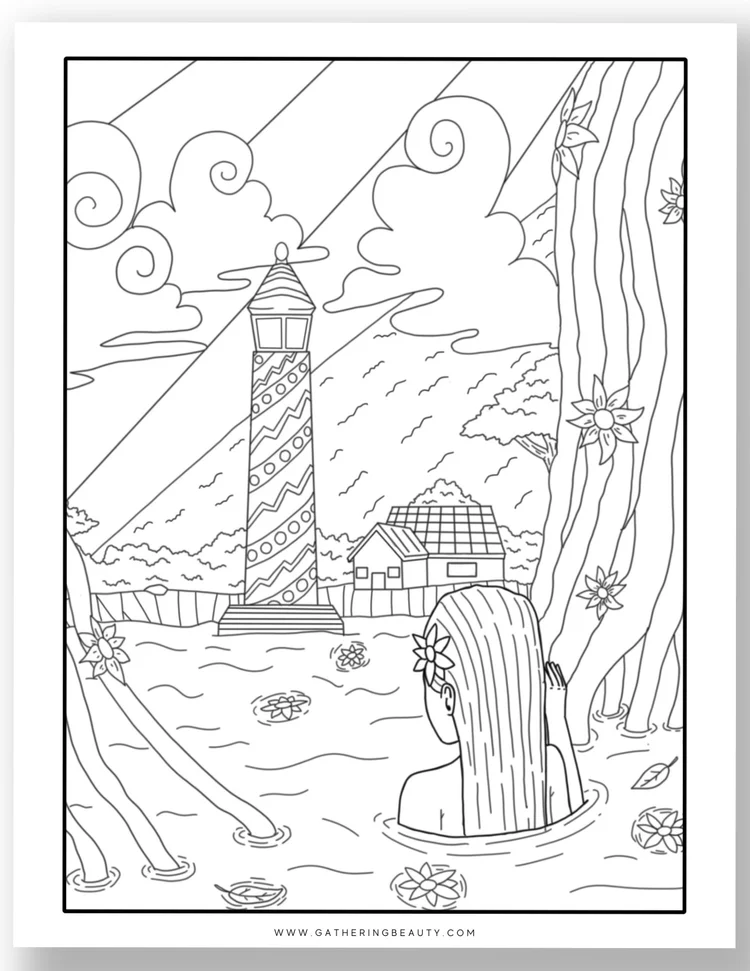Lighthouse Colouring Pages - Free Printable — Gathering Beauty