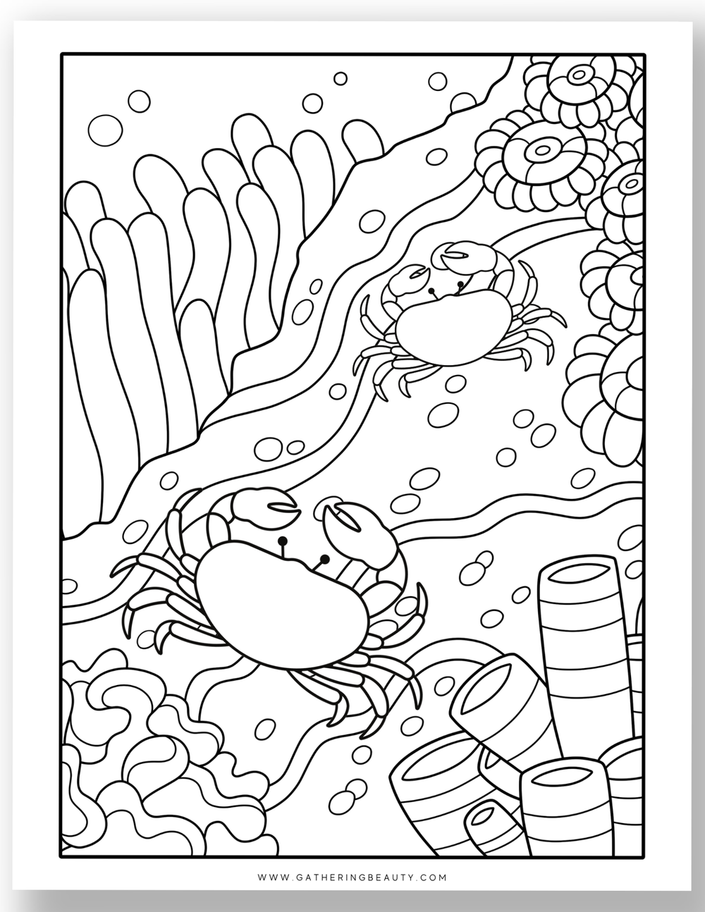 Free Printable Ocean Colouring Pages — Gathering Beauty