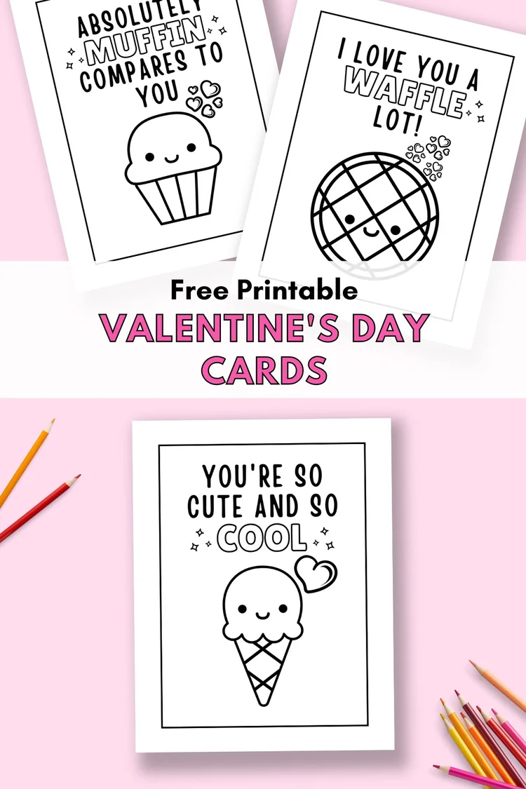 Free Printable Valentine's Cards To Colour — Gathering Beauty