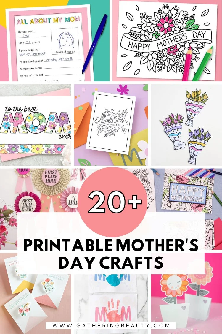 Printable Mother's Day Crafts — Gathering Beauty