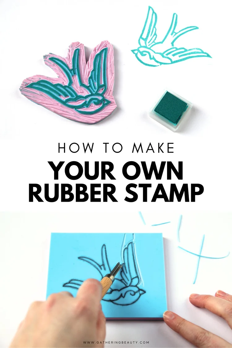 How To Make Your Own Custom Rubber Stamp — Gathering Beauty