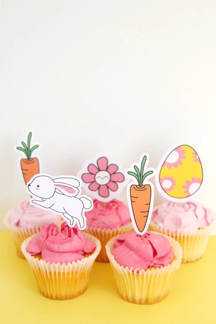 Free Printable Easter Cupcake Toppers — Gathering Beauty