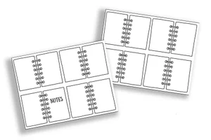 DIY Mini Notebooks Using One Sheet Of Paper - Free Template — Gathering ...