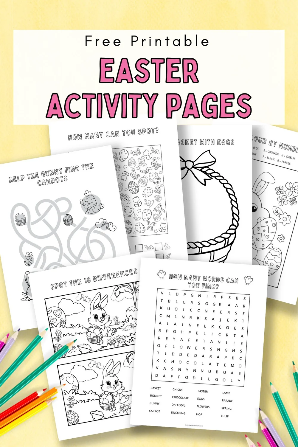 Easter Activities Free Printables — Gathering Beauty
