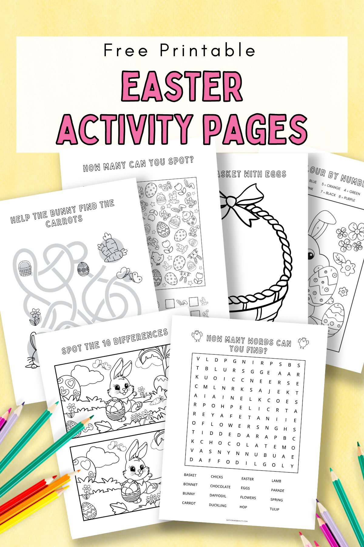 Easter Activities Free Printables — Gathering Beauty