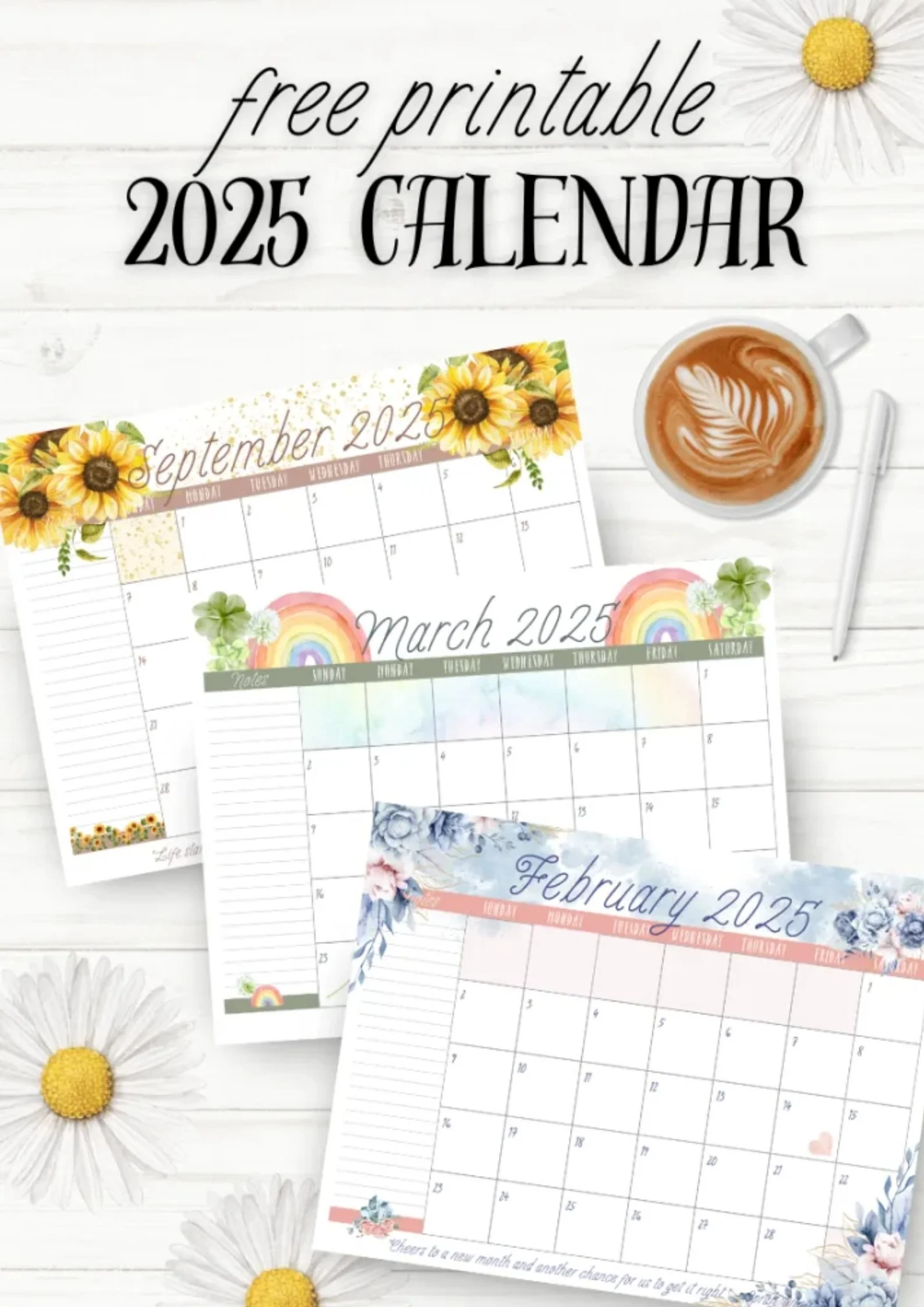 25+ Free Printable Calendars 2025 — Gathering Beauty
