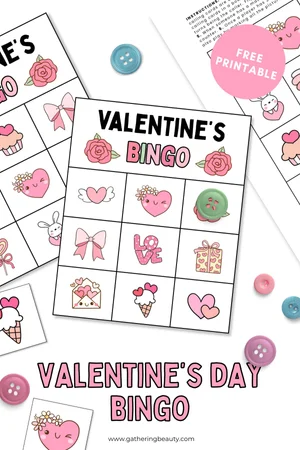 Free Printable Valentine's Day Bingo — Gathering Beauty