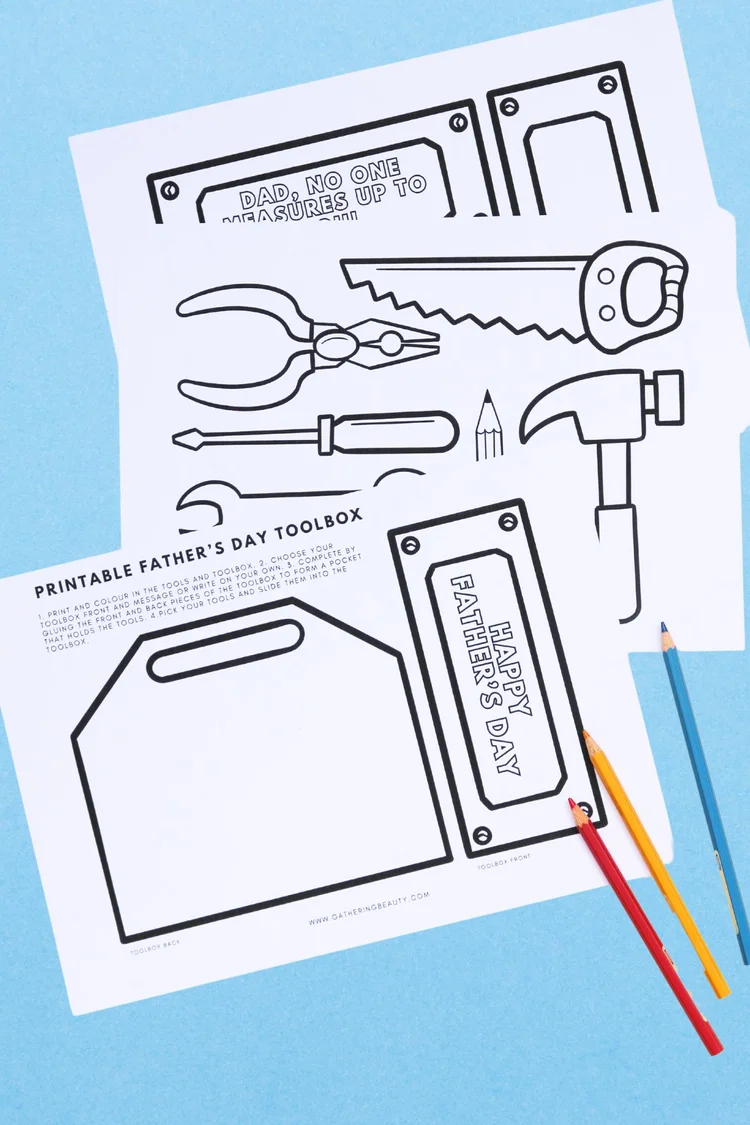 DIY Father's Day Toolbox Craft — Gathering Beauty