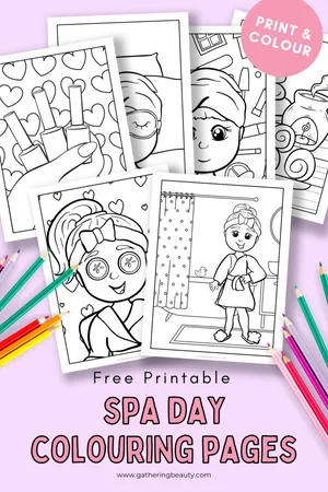 Printable Spa Day Colouring Pages — Gathering Beauty