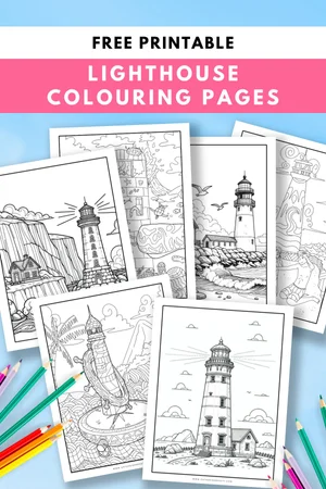Lighthouse Colouring Pages - Free Printable — Gathering Beauty