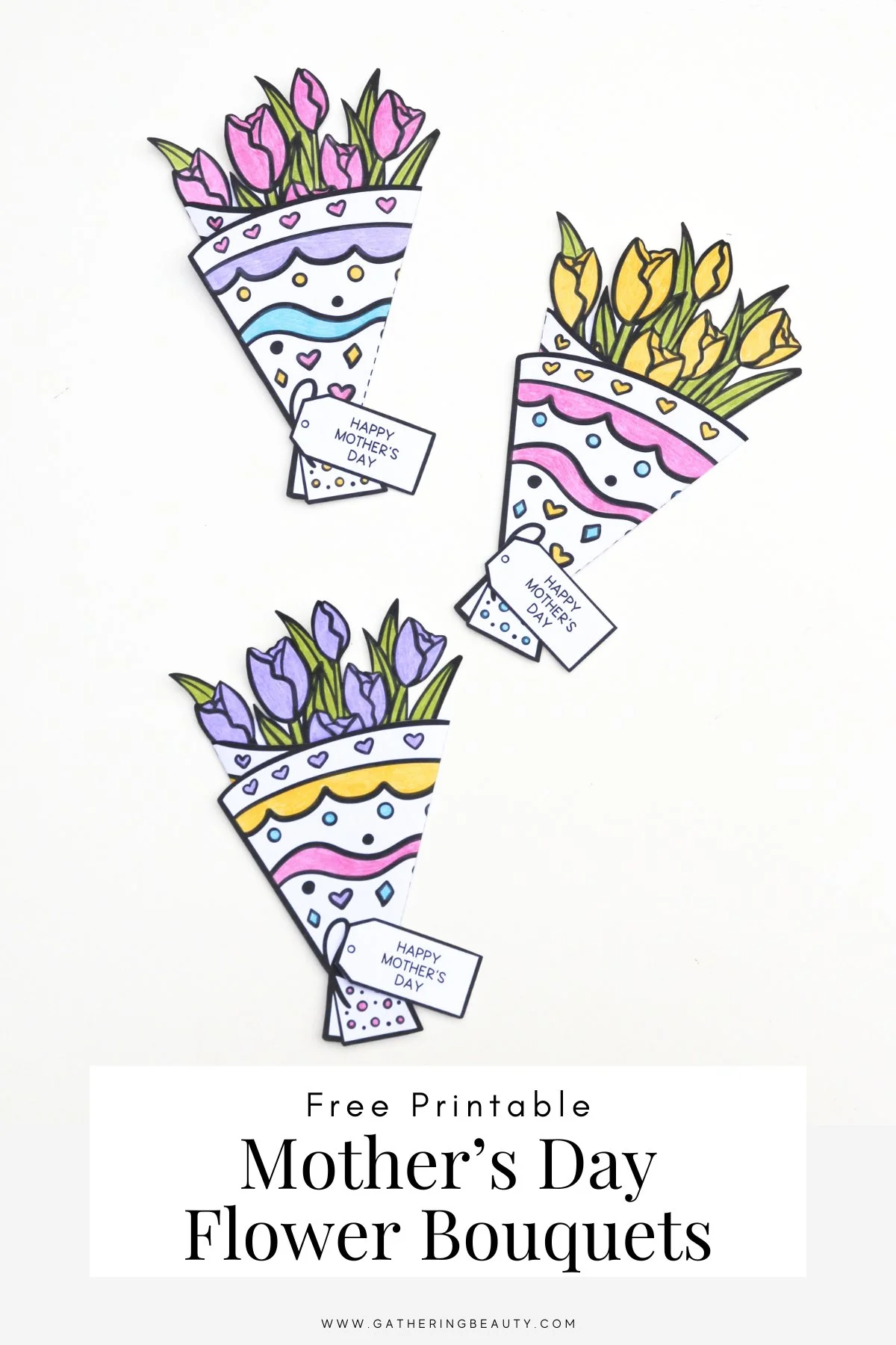 Free Printable Flower Bouquet — Gathering Beauty