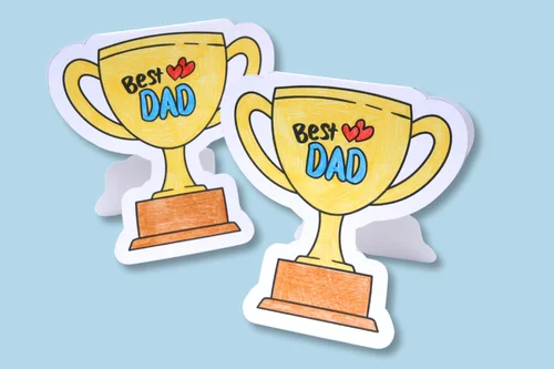 Printable Father's Day Trophy Card — Gathering Beauty