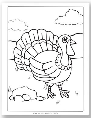 Free Printable Turkey Colouring Pages — Gathering Beauty