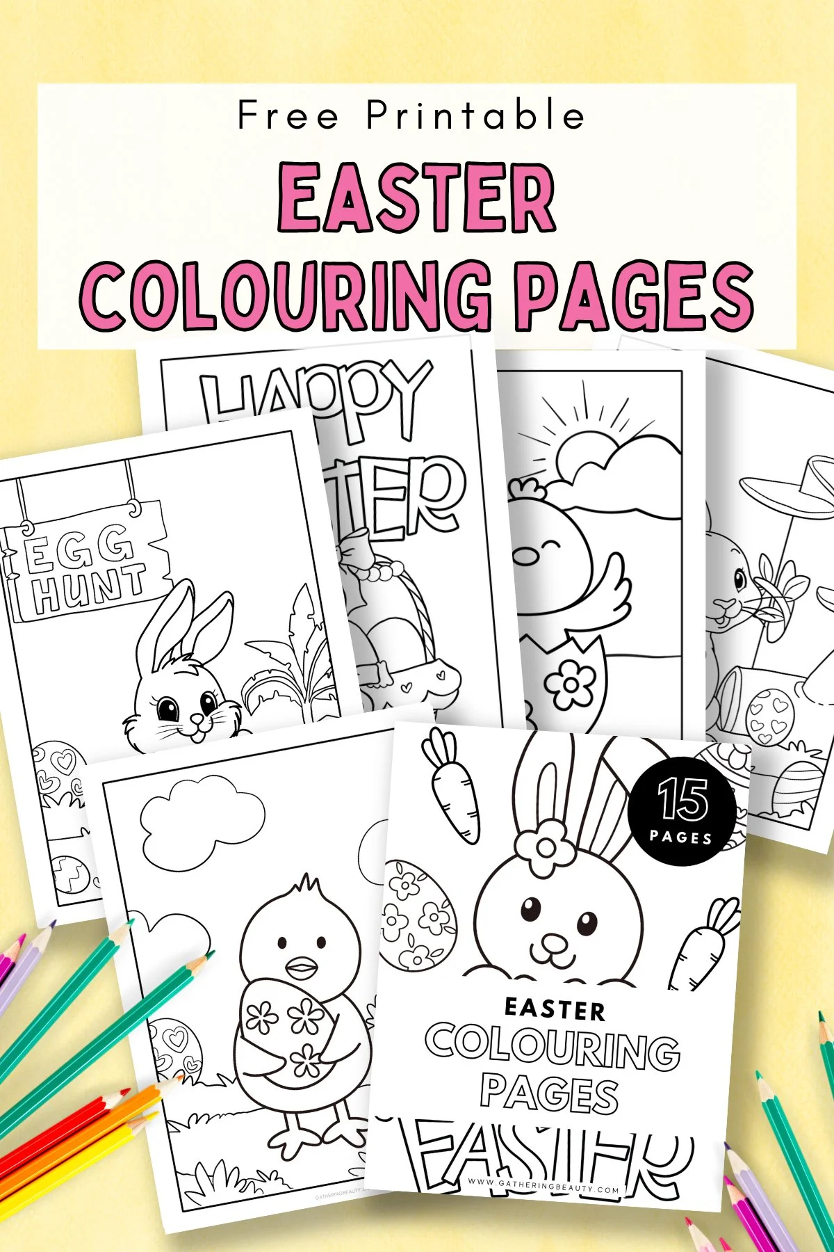 Free Printable Easter Colouring Pages — Gathering Beauty