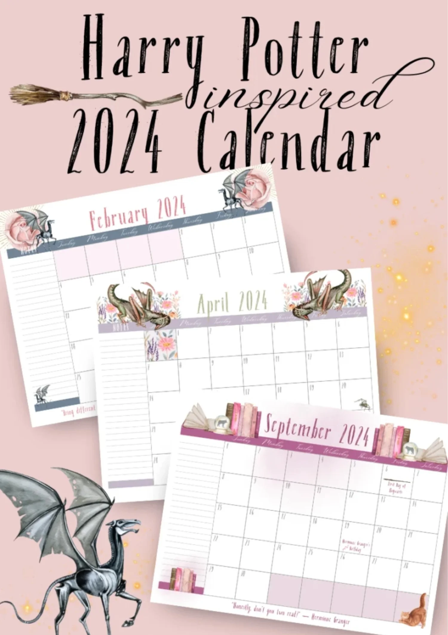 Free Printable Calendars 2024 — Gathering Beauty