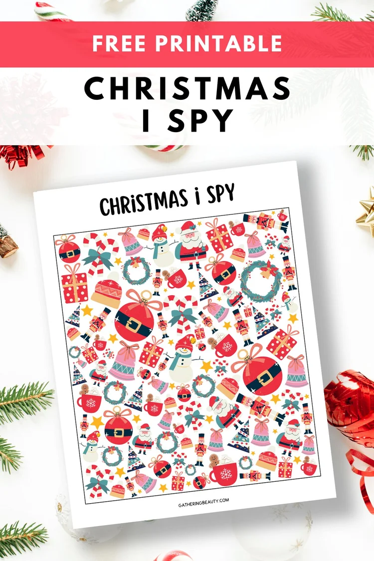 Christmas I Spy Printable — Gathering Beauty