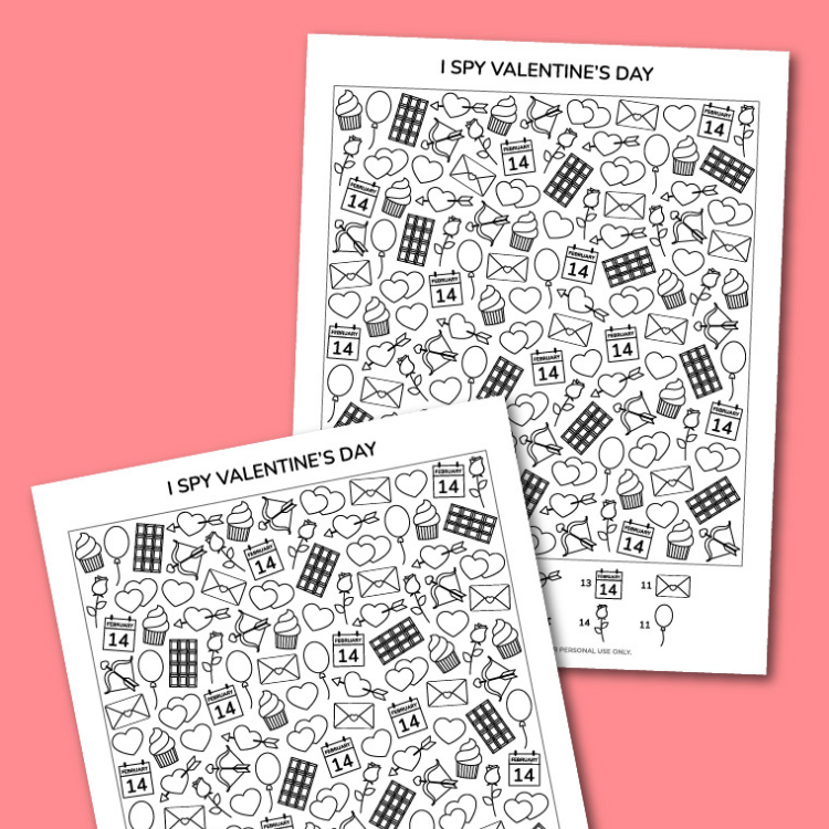 I Spy Valentines Printables — Gathering Beauty