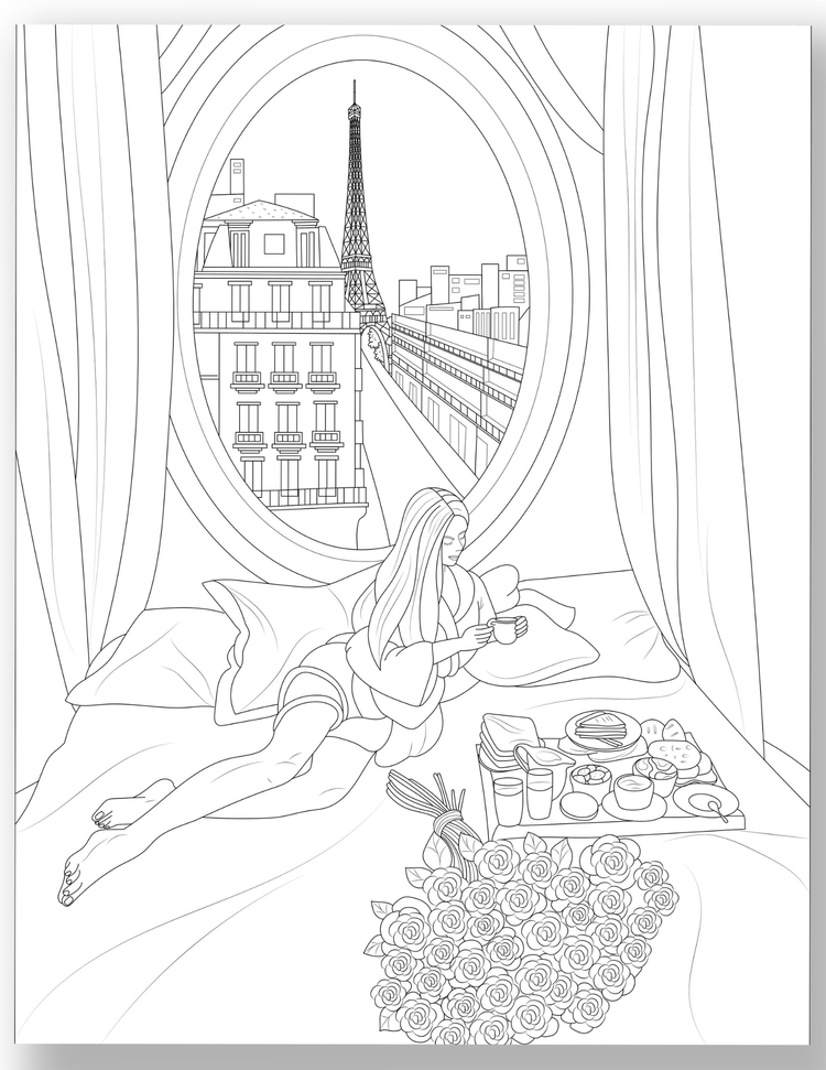 Free Printable Paris Colouring Pages — Gathering Beauty