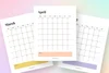 Undated Monthly Calendar - Free Printable — Gathering Beauty