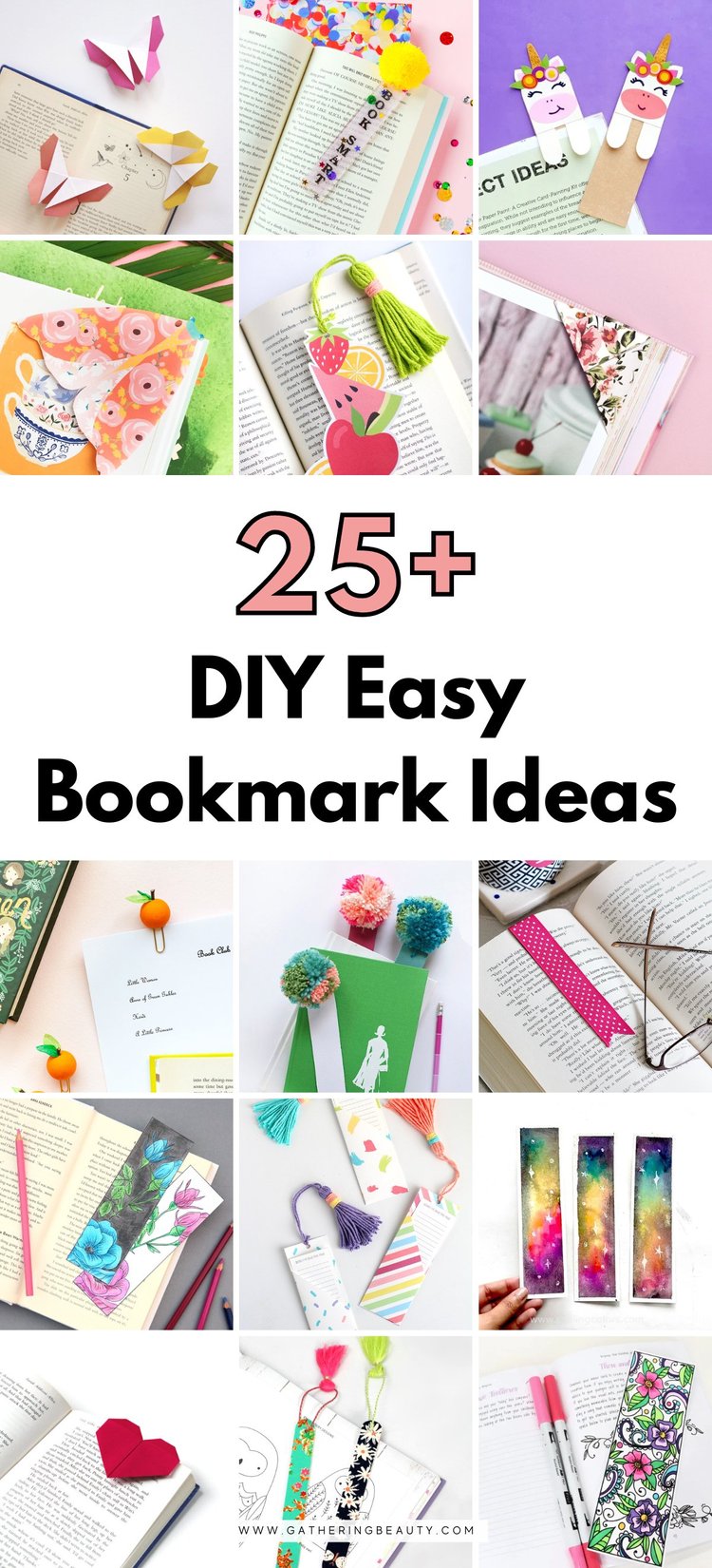 DIY Easy Bookmark Ideas To Make — Gathering Beauty