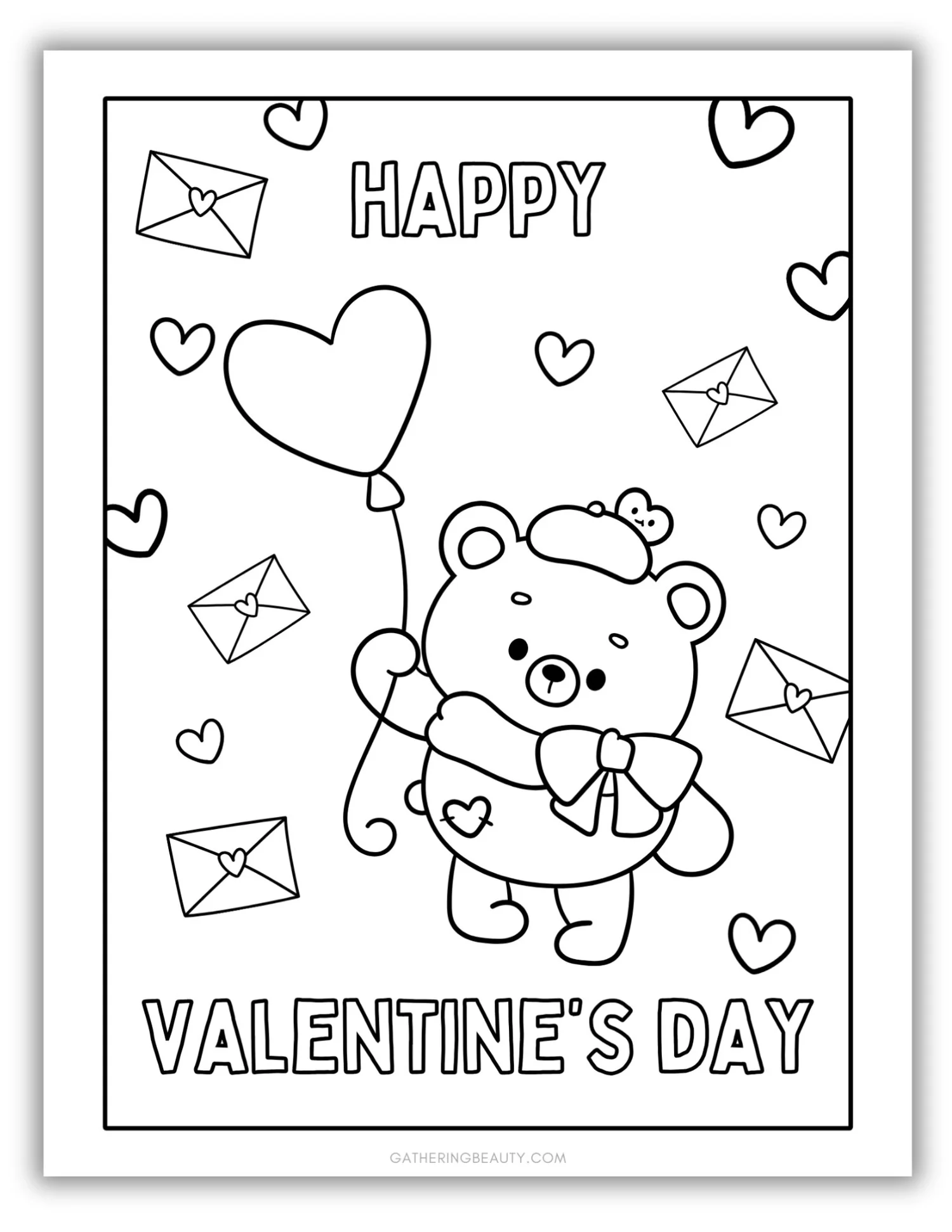 Free Printable Valentine's Day Colouring Pages — Gathering Beauty