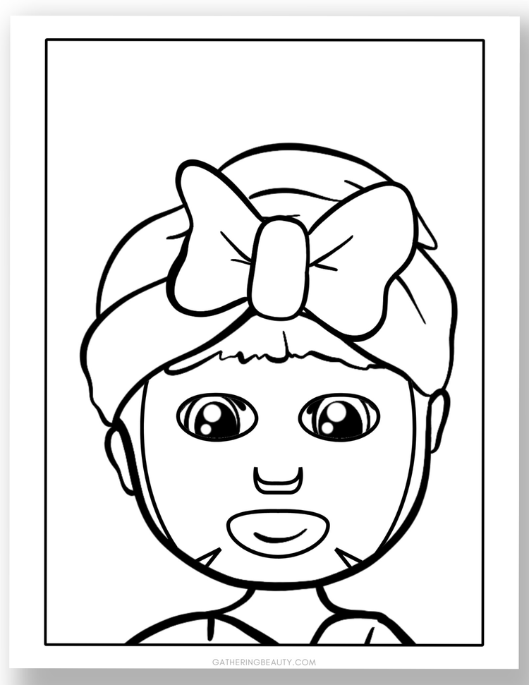 Printable Spa Day Colouring Pages — Gathering Beauty