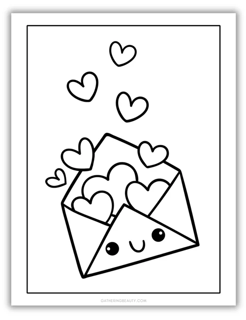 Free Printable Valentine's Day Colouring Pages — Gathering Beauty