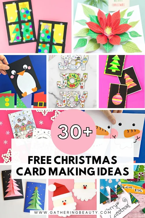 30+ Free Christmas Card Making Ideas — Gathering Beauty
