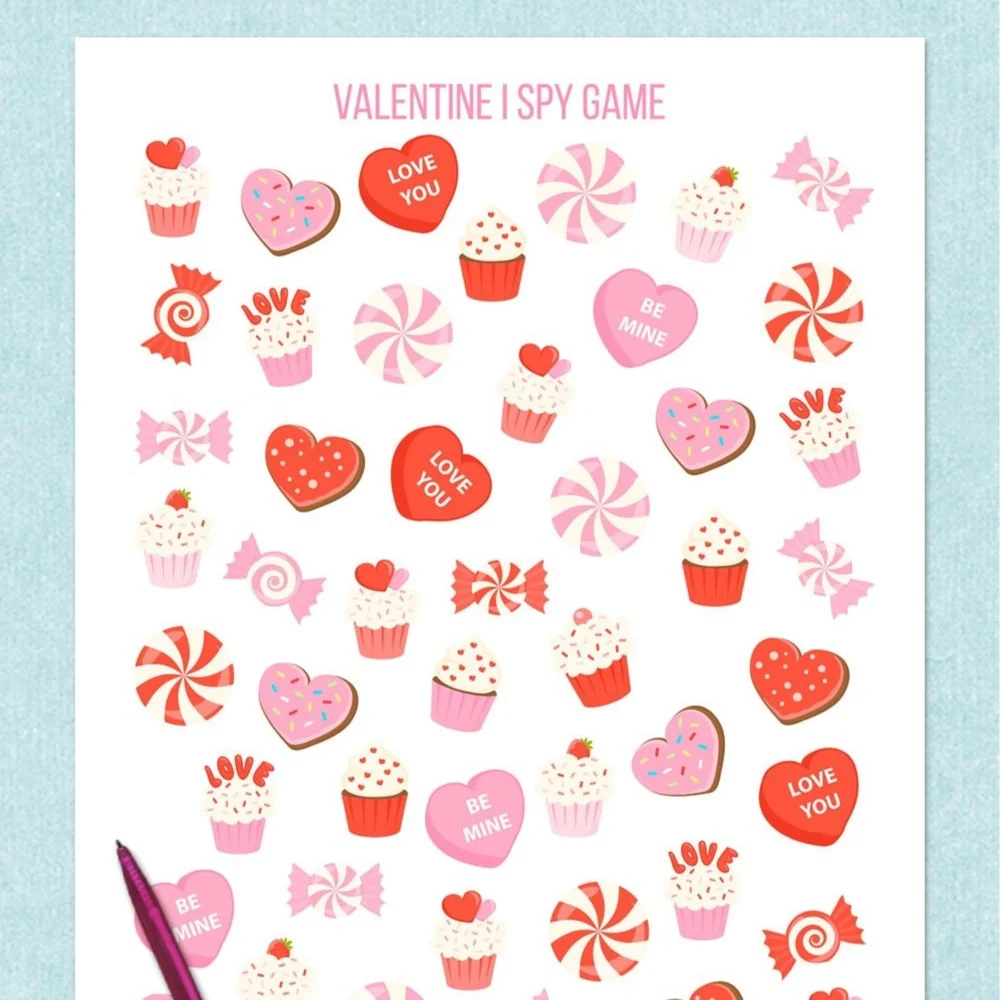 I Spy Valentines Printables — Gathering Beauty