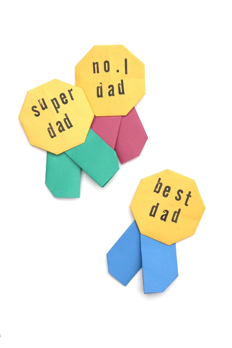DIY Father's Day Origami Medal — Gathering Beauty