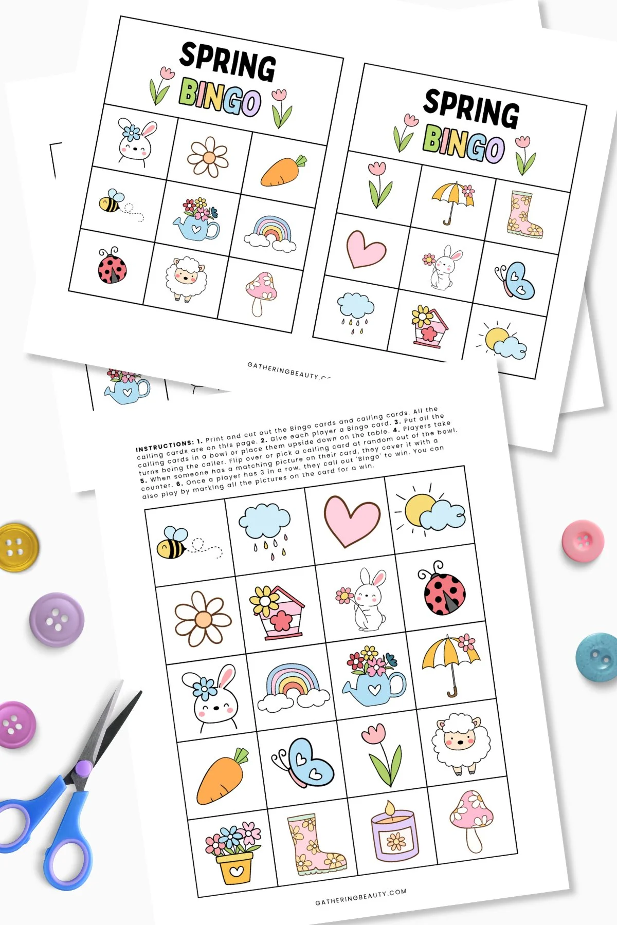 Free Printable Spring Bingo — Gathering Beauty