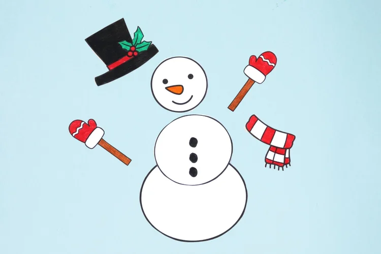 Build A Snowman Colouring Page - Free Printable — Gathering Beauty