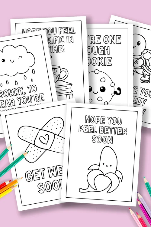 Free Printable Get Well Cards To Colour — Gathering Beauty