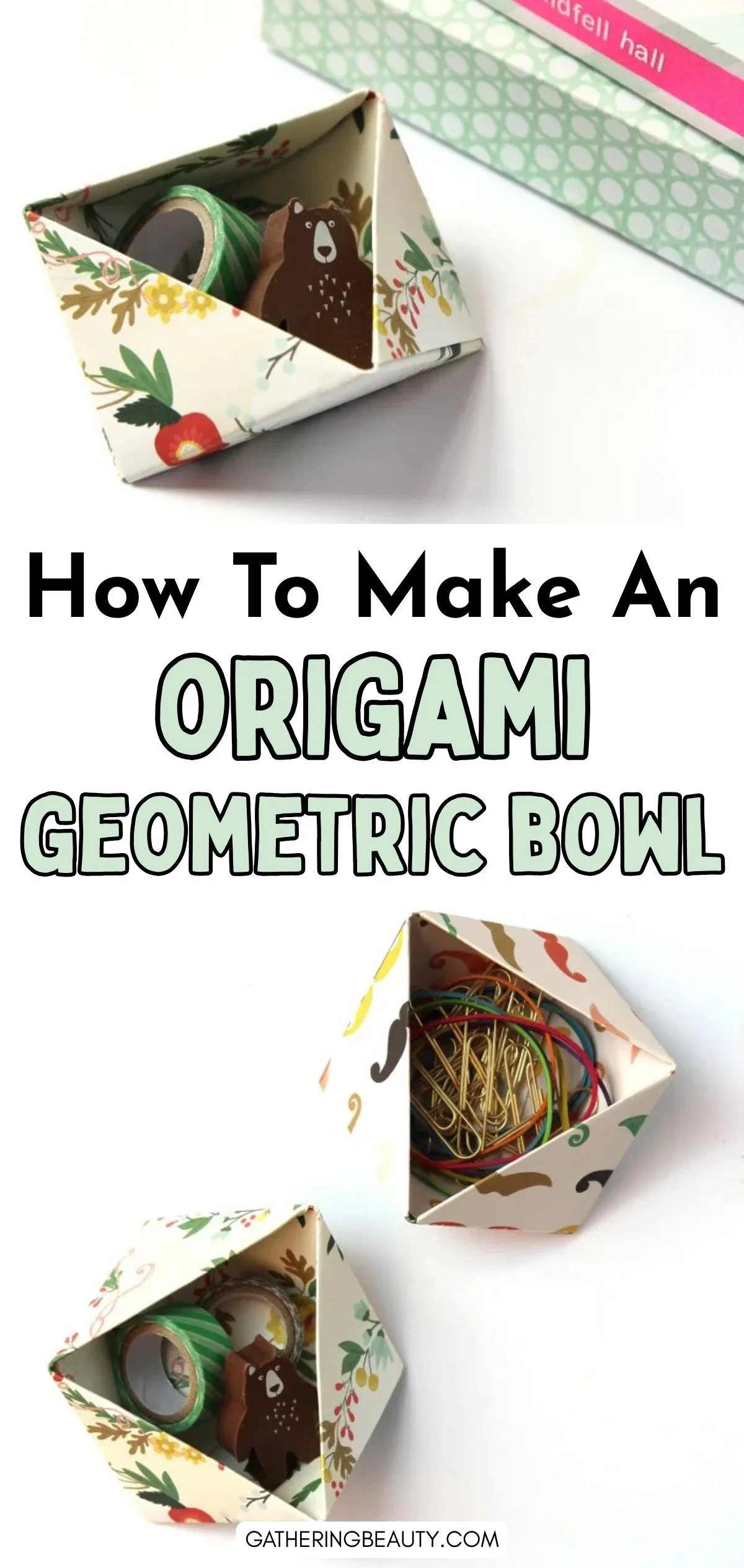 DIY Geometric Paper Bowls — Gathering Beauty