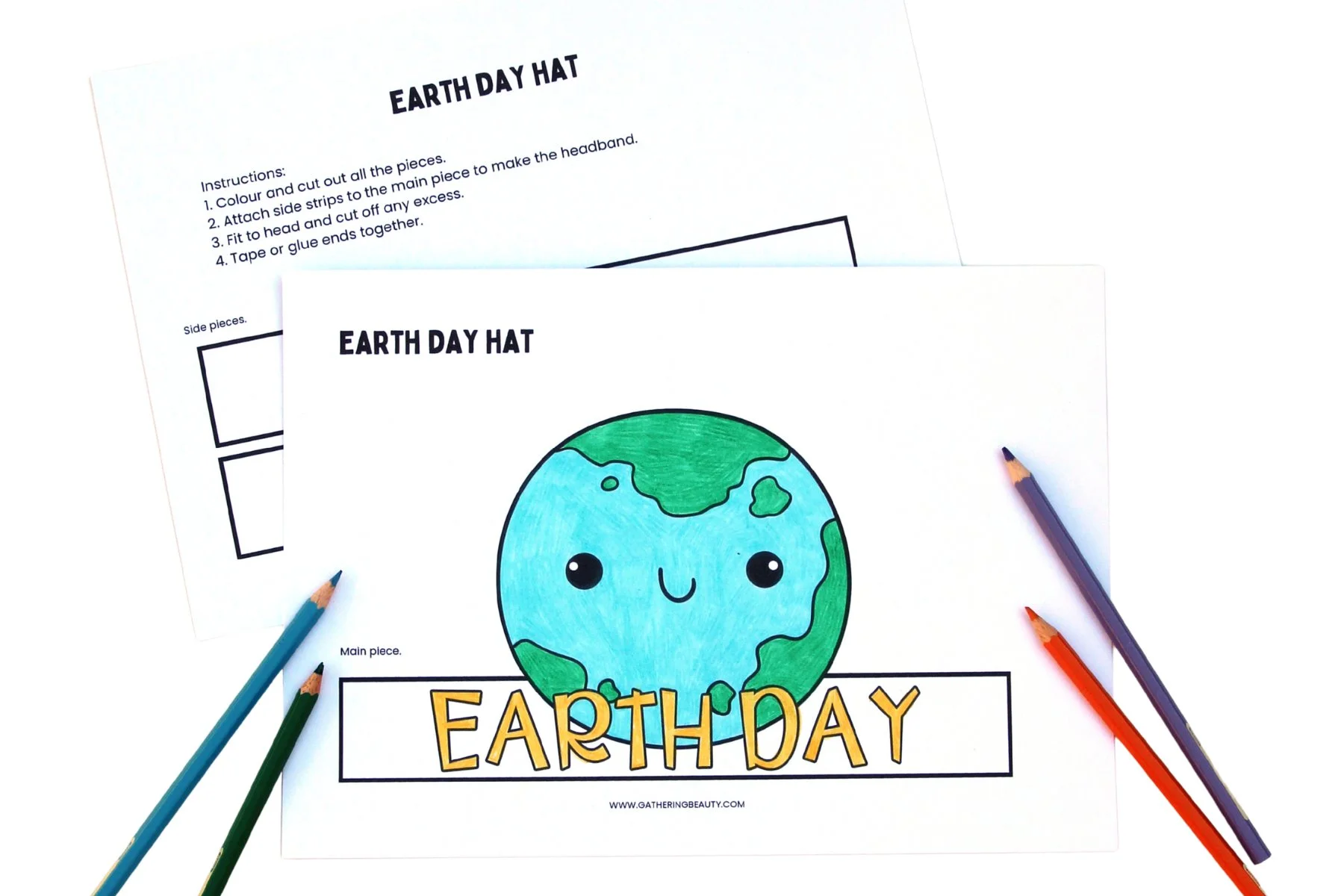 Free Printable Earth Day Hats — Gathering Beauty
