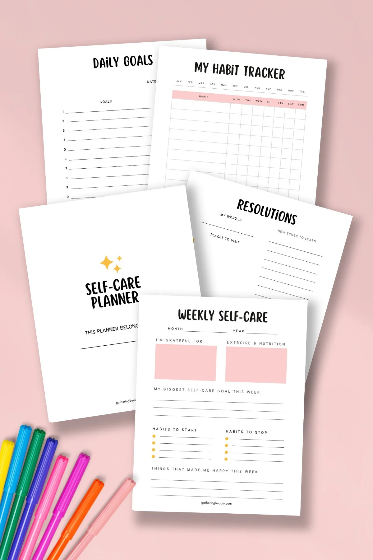 Free Printable Self Care Planner — Gathering Beauty