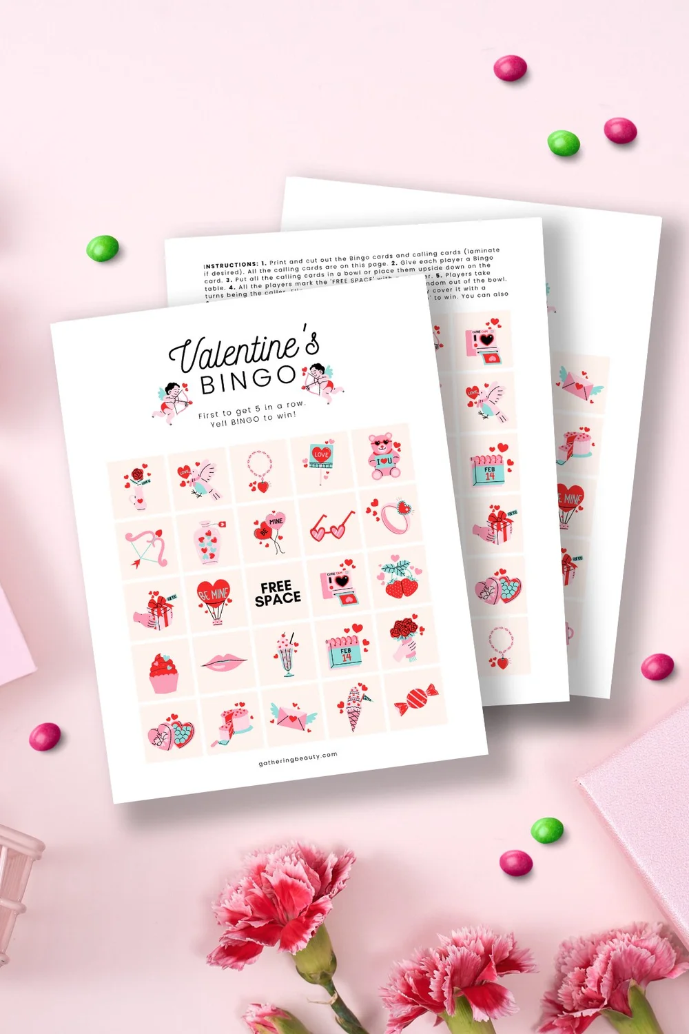 Valentines Bingo Cards - Free Printable — Gathering Beauty