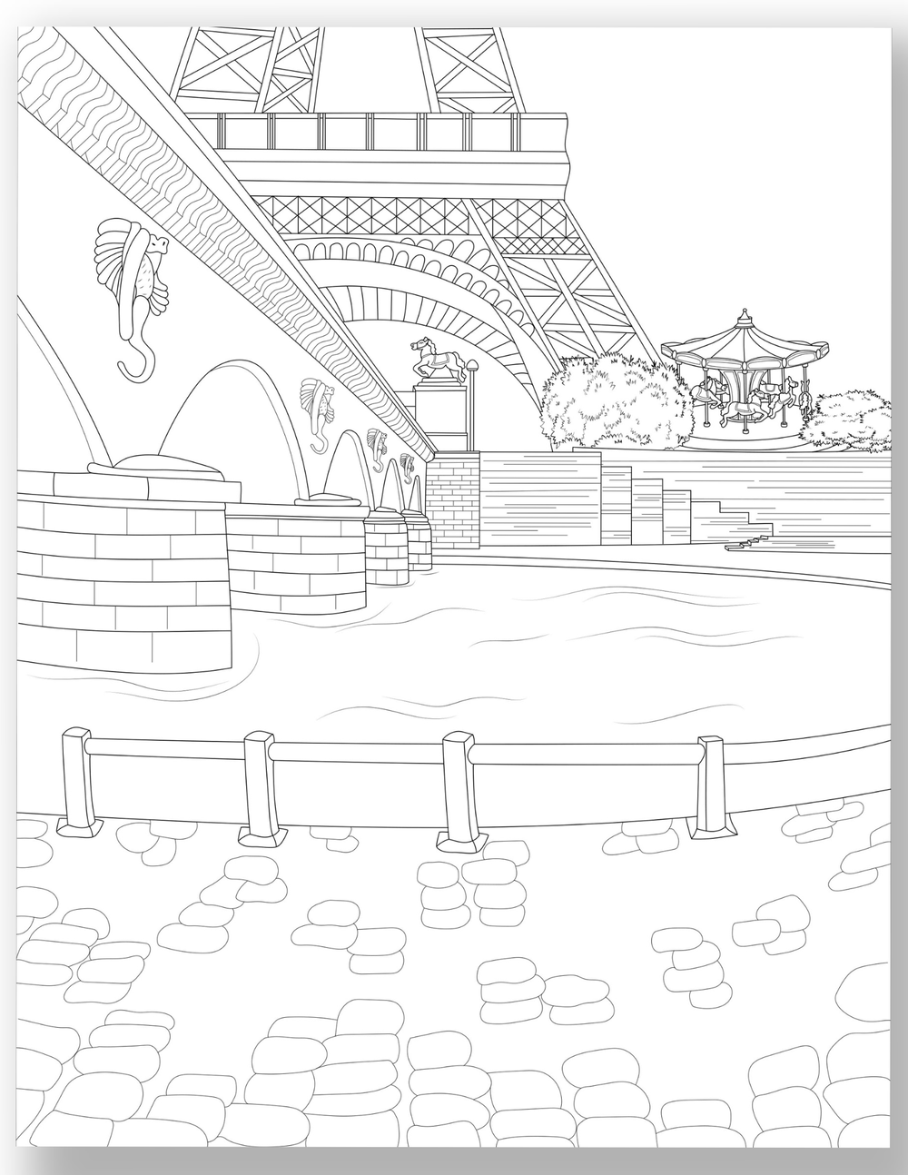 Free Printable Paris Colouring Pages — Gathering Beauty