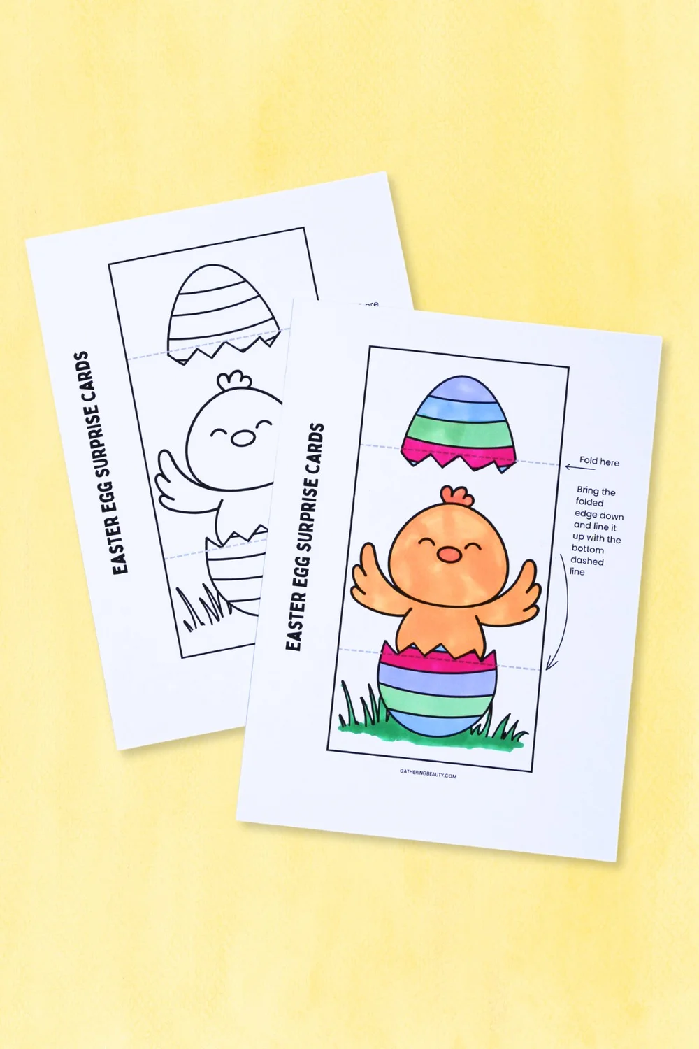 Free Printable Surprise Easter Egg Cards — Gathering Beauty