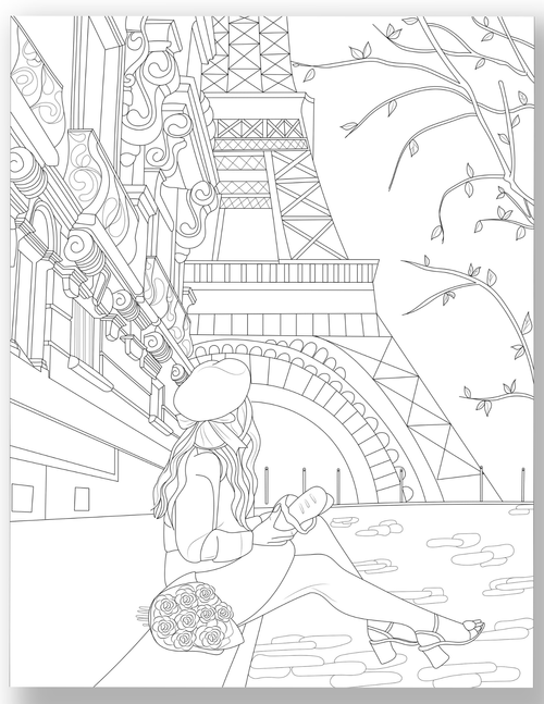 Free Printable Paris Colouring Pages — Gathering Beauty