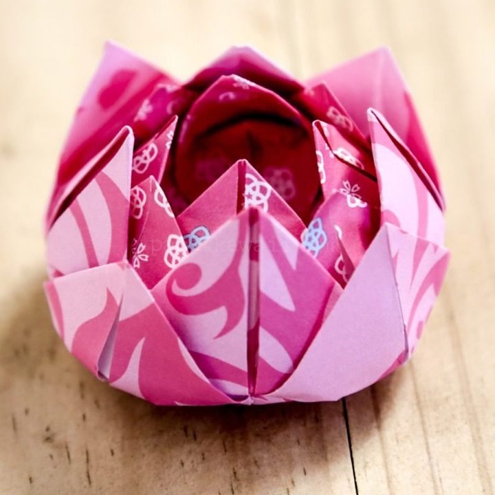 Origami Lotus Flower Instructions Origami Lotus » OrigamiTree.com