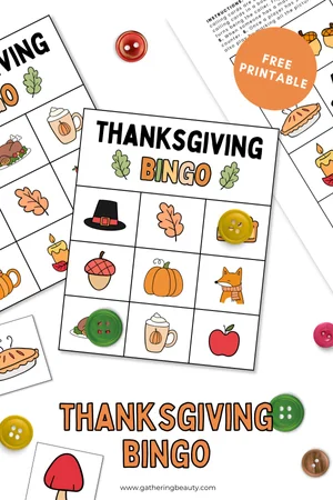 Free Printable Thanksgiving Bingo — Gathering Beauty
