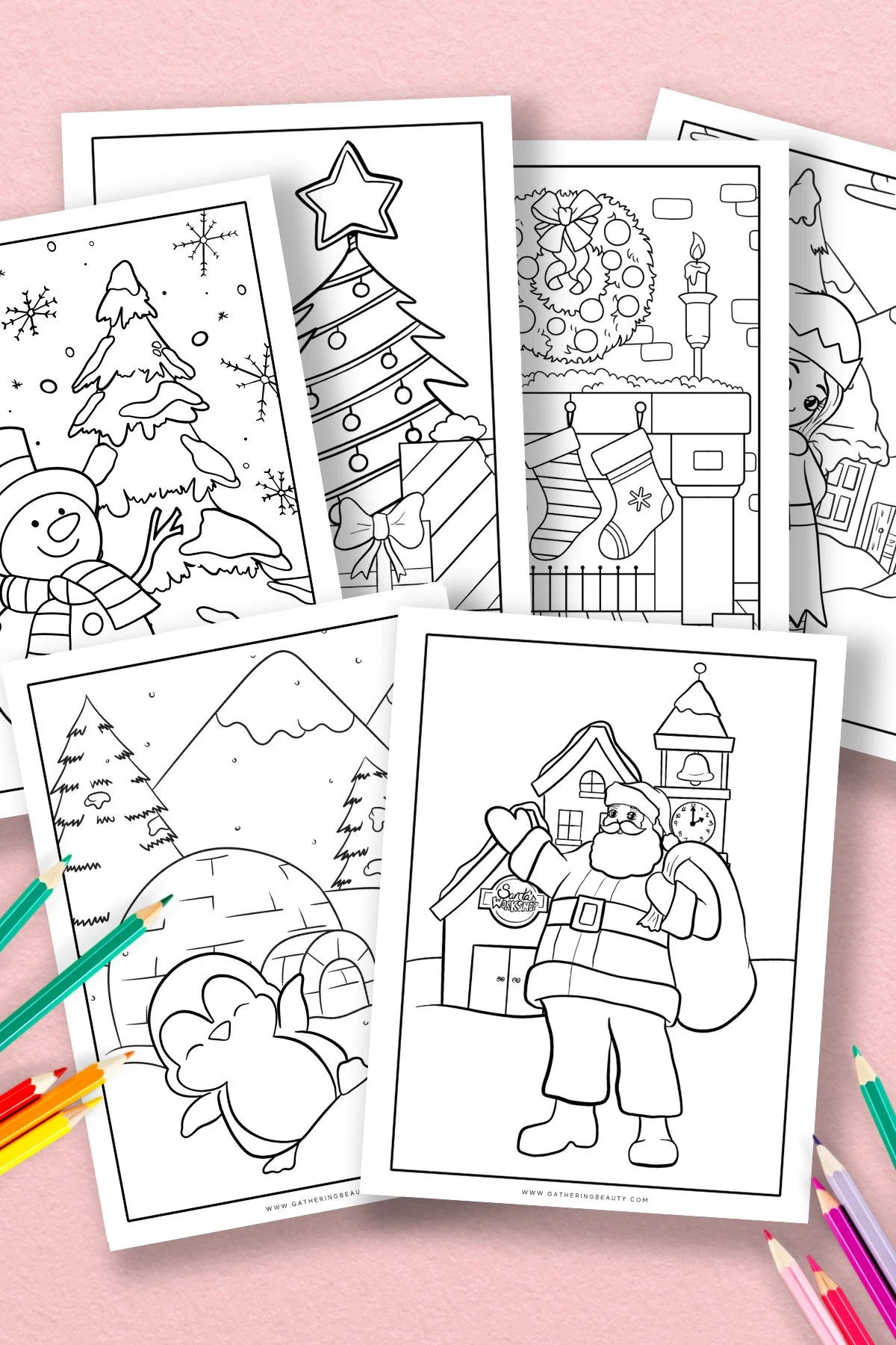 Printable Christmas Colouring Pages For Kids — Gathering Beauty
