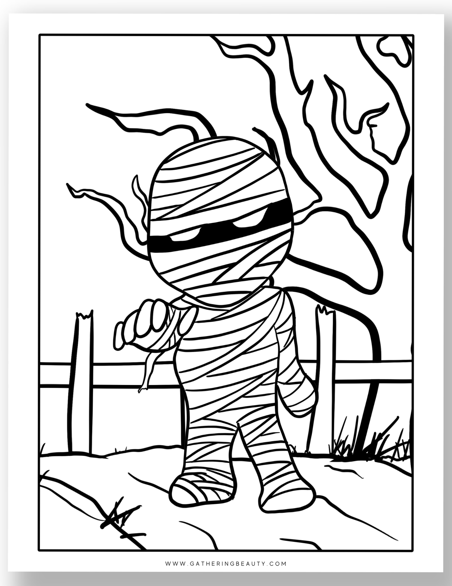 Free Printable Halloween Colouring Pages — Gathering Beauty