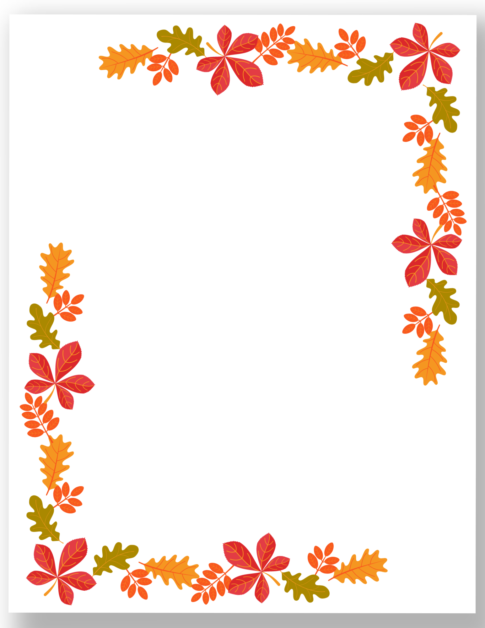 Free Printable Fall Page Borders — Gathering Beauty