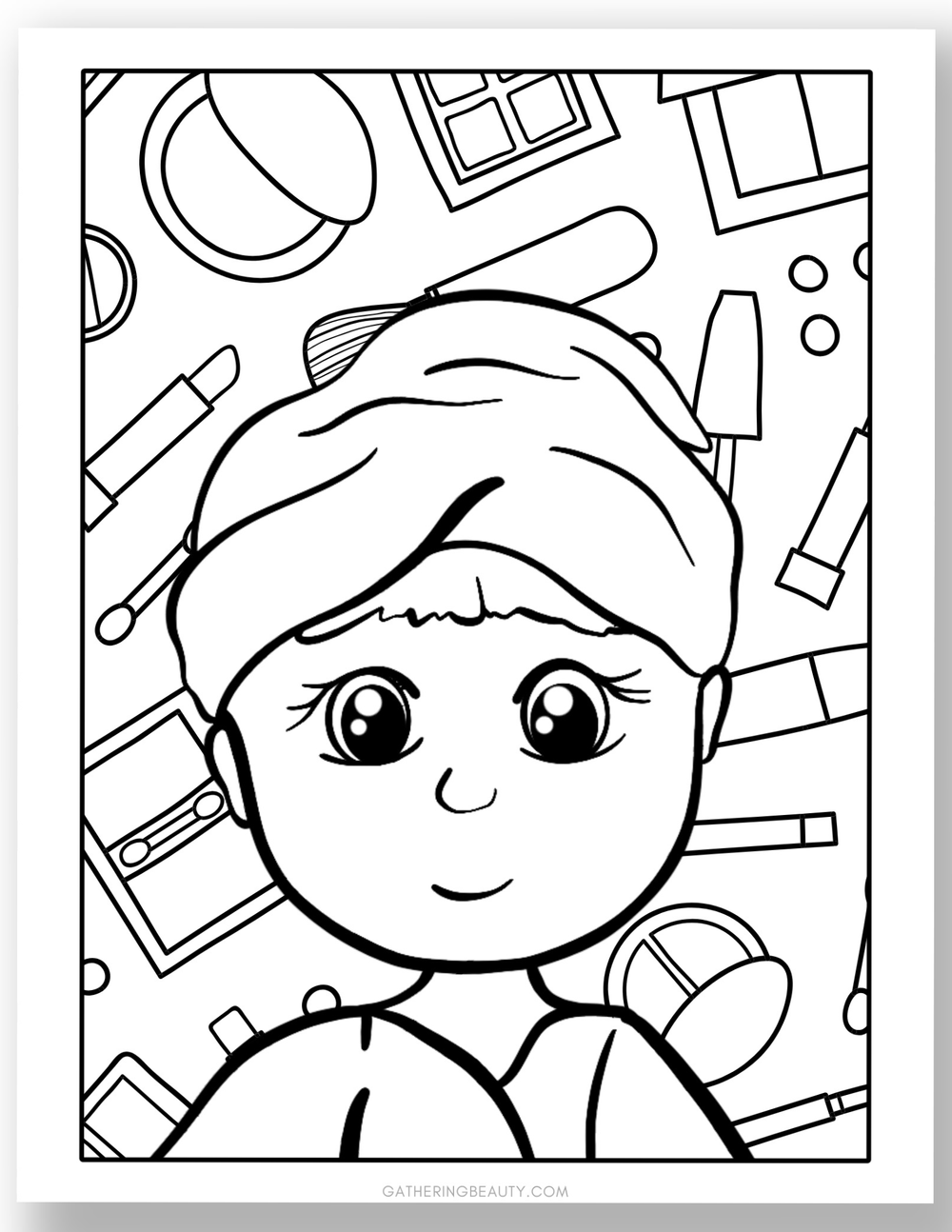Printable Spa Day Colouring Pages — Gathering Beauty