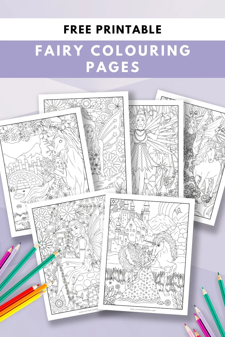 Free Printable Fairy Colouring Pages — Gathering Beauty
