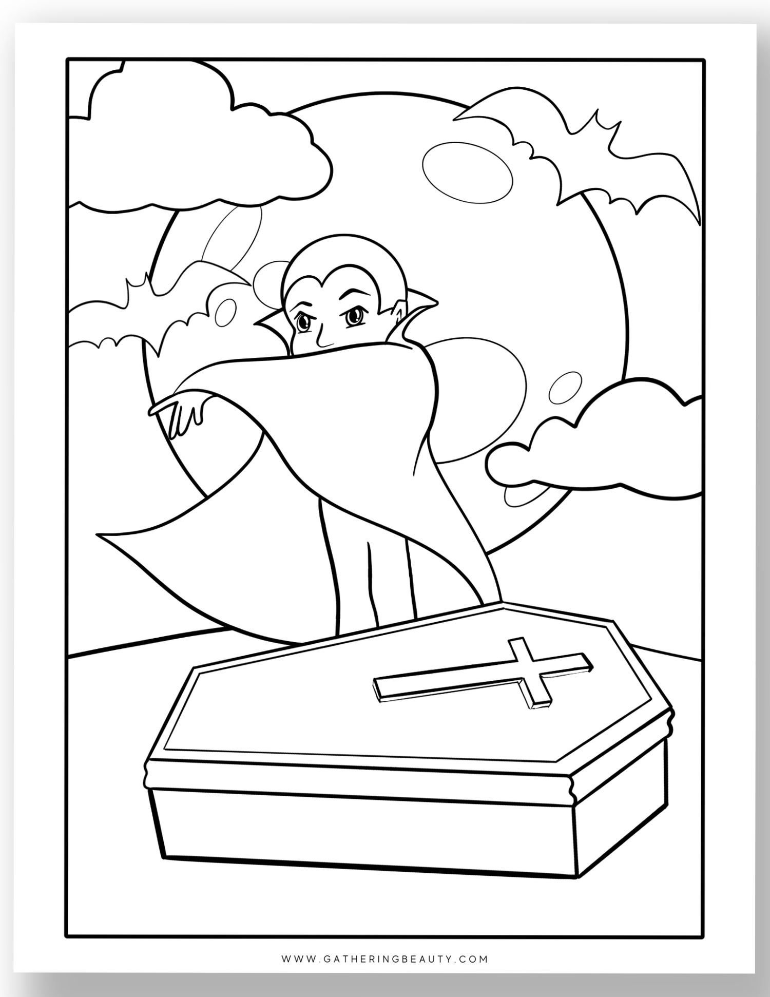 Free Printable Halloween Colouring Pages — Gathering Beauty