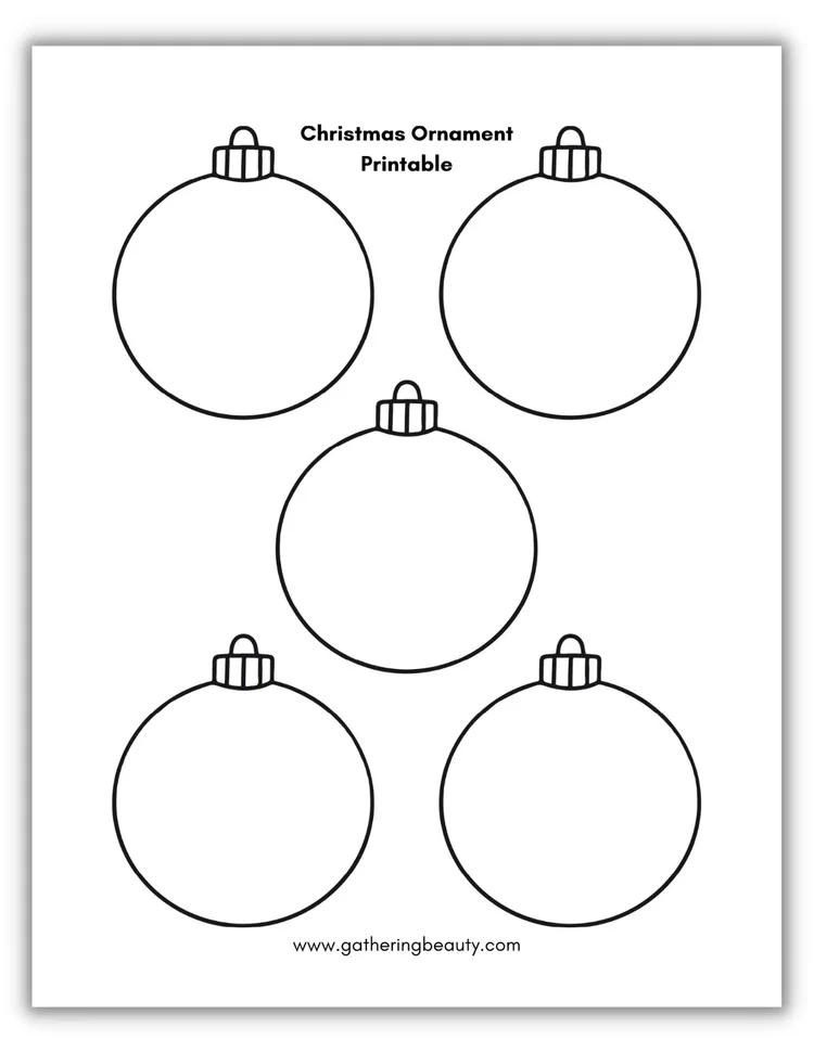 Christmas Ornament Printable — Gathering Beauty