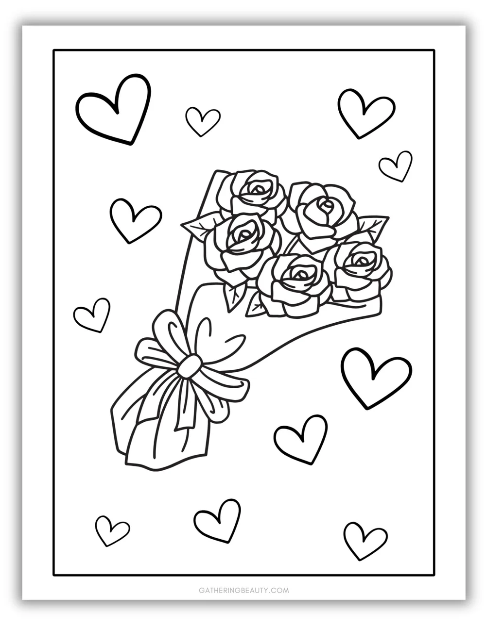 Free Printable Valentine's Day Colouring Pages — Gathering Beauty